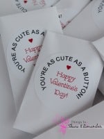 Cute As a Button Valentine