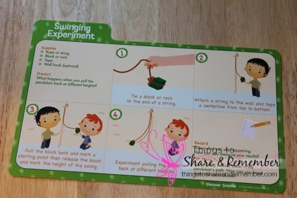 Swinging Science Experiment for Preschoolers