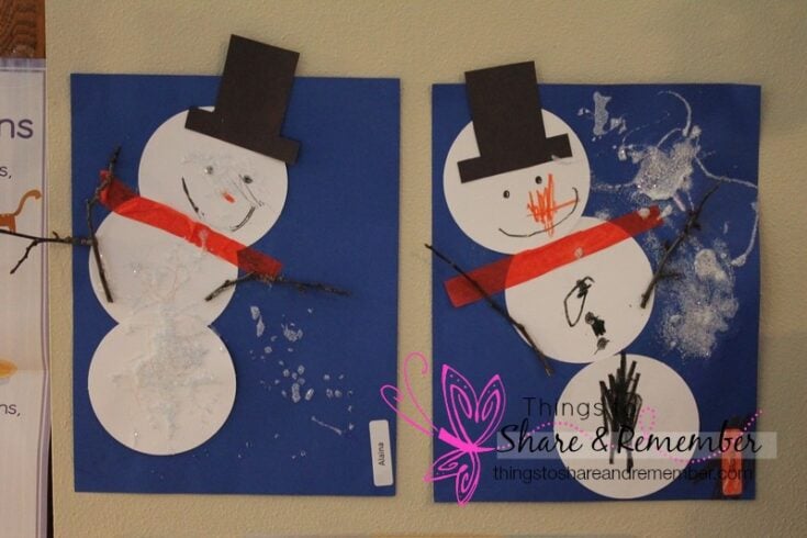 Build a Snowman Art for Preschoolers