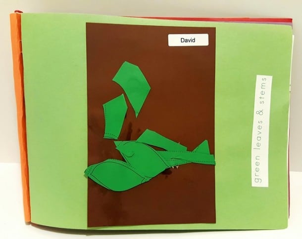 Colors of the Garden Homemade Art Book