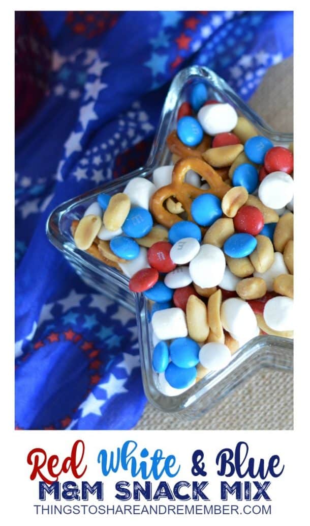 Red White and Blue Snack Mix