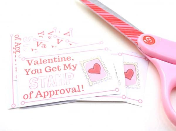 Valentine, You Get My Stamp of Approval Printable for Kids Valentine ...
