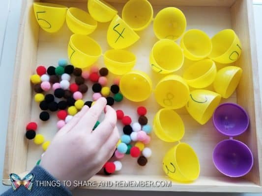 Numbered Eggs Dinosaur Math Activity