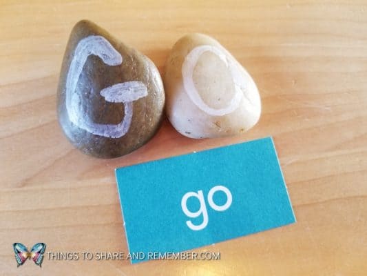 Rock Letters Literacy Tool for the Preschool Classroom