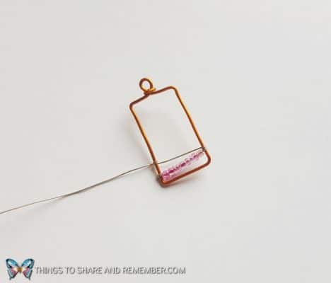 Beaded Frame Pendant Makes a Beautiful Mother's Day Gift