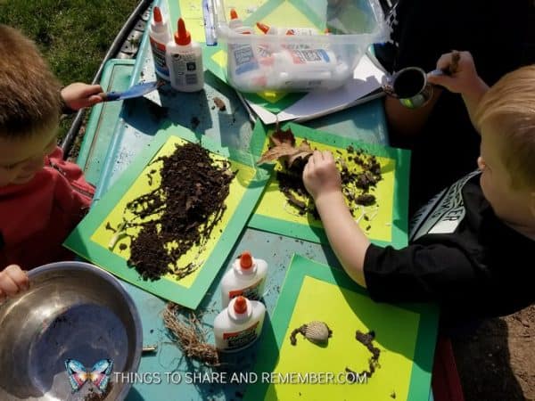 Soil Collages Preschool Gardening Theme Creative Art
