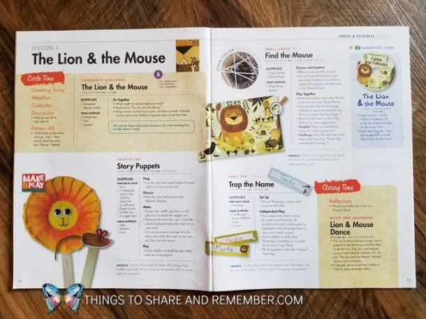 Fun Lion & The Mouse Fable Activities for Preschoolers