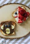 Animal Toast Snacks for Kids with Printable Directions