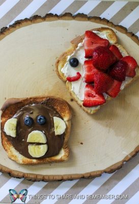 Animal Toast Snacks for Kids with Printable Directions