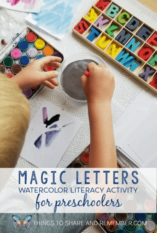 Magic Letters Watercolor Painting Literacy Activity » Things to Share ...