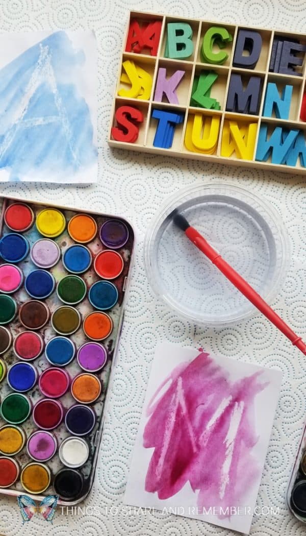 Magic Letters Watercolor Painting Literacy Activity » Things to Share ...