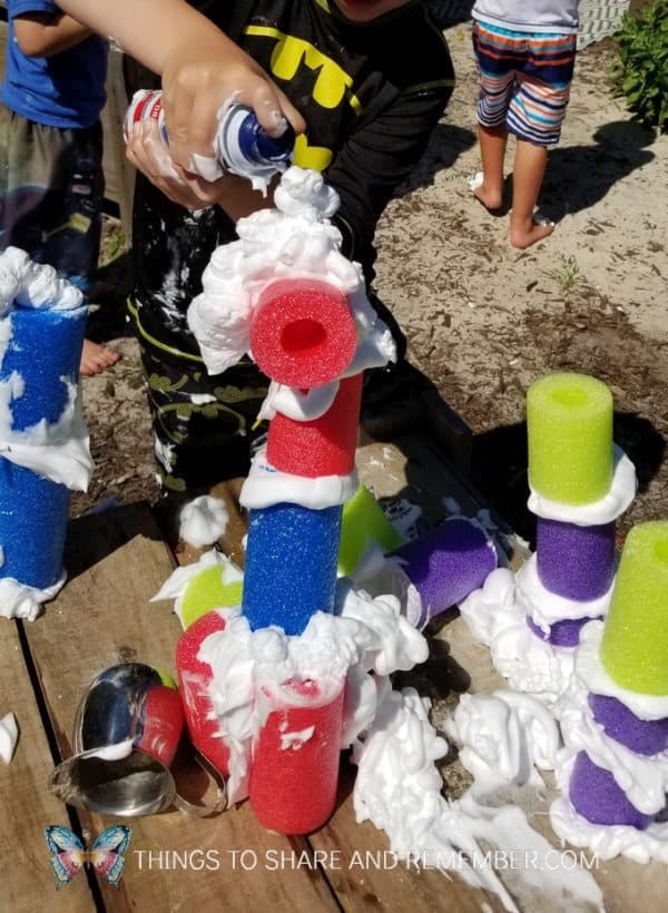 Structure Building with Pool Noodles & Shaving Cream » Things to Share ...