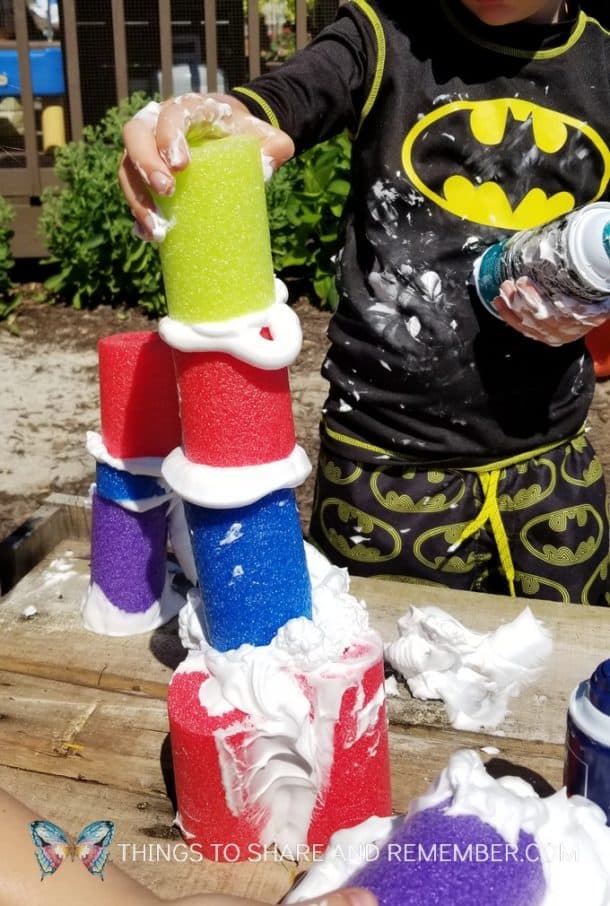 Structure Building with Pool Noodles & Shaving Cream » Things to Share ...