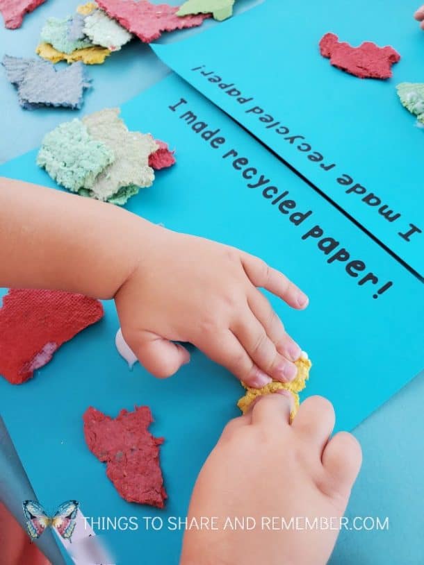 Creating Recycled Paper with Preschoolers » Things to Share & Remember