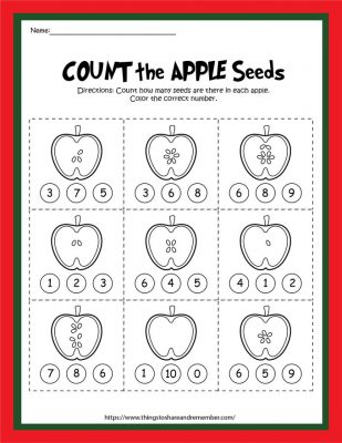 Printable Apple Activities » Share & Remember | Celebrating Child & Home