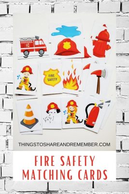 Fire Safety Matching Cards » Things to Share & Remember