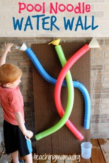 DIY Recycled Water Wall Activity Board for Kids Water Play