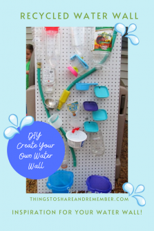 DIY Recycled Water Wall Activity Board for Kids Water Play