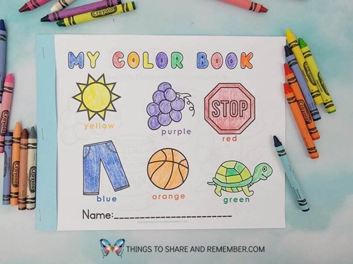 Free Printable My Color Book Coloring Pages Activity » Things to Share ...