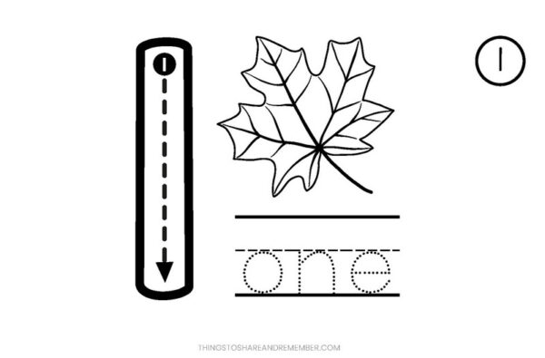 Fall Nature Counting 1-5 Booklet » Things to Share & Remember
