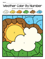 Weather Color By Number Pages » Things to Share & Remember