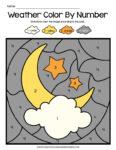 Weather Color By Number Pages » Things to Share & Remember