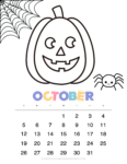 Coloring Calendar for Preschoolers - Family Gift Idea