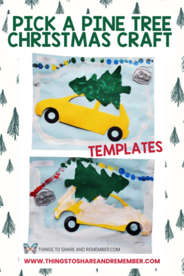 Pick a Pine Tree Christmas Craft with Printable or Cricut Templates