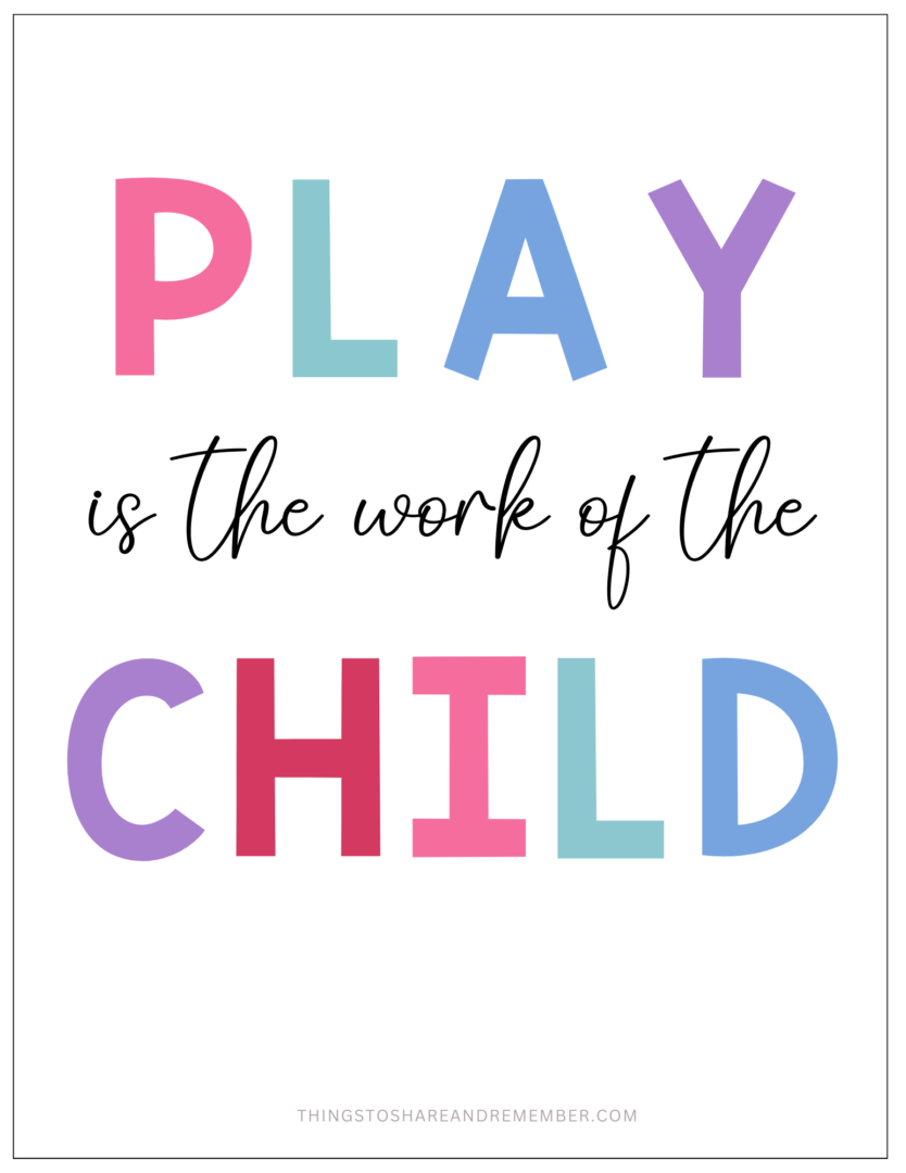 The Importance of Play in Early Childhood: "Play is the Work of the ...