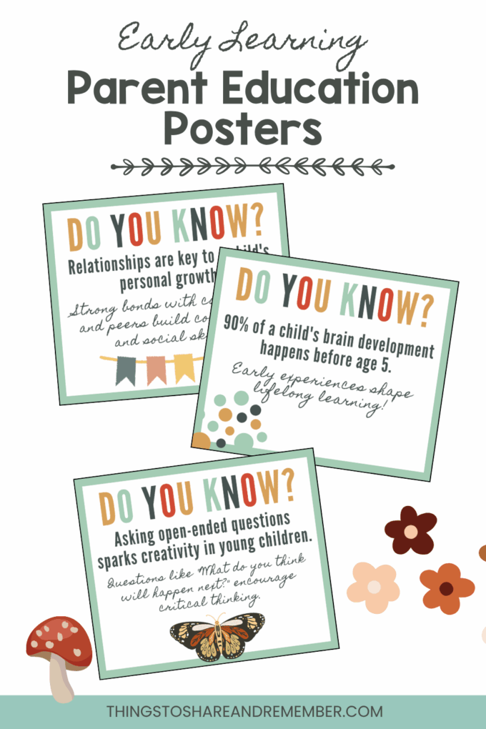 “Do You Know?” Early Learning Family Education Posters » Things to ...