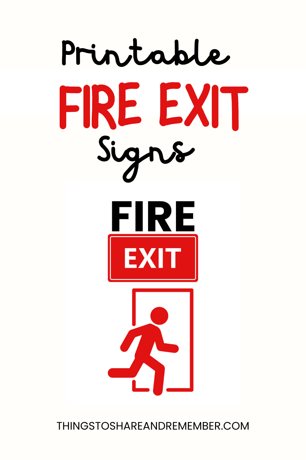 Free Printable EXIT Signs for Child Care Centers » Things to Share ...
